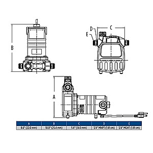 Little Giant UPSP-5 115-Volt, 1600 GPH, 1/2 HP Manual Non-Submersible Multi-Purpose Transfer Pump, 10-Ft. Cord, Black, 555104