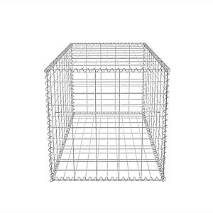loibinfen Fence Panel Outdoor Privacy Fence Screen Gabion Basket for Retaining Wall Block Gabion Cages Outdoor Decorative Fences Fencing for Yard, Silver Galvanized Steel 39.4"x19.7"x19.7" -AA
