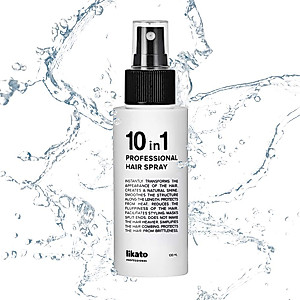 LIKATO Leave in Conditioner Spray for Hair - Professional Hair Detangler Spray for Women and Men 10 in 1 that Immediately Transforms the Look of Hair with Argan - Macadamia Oil & Vitamins (1 bottle)