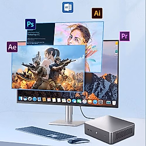 Mini Gaming PC, Intel Core I9 10885H Nvidia RTX 2060 6G Windows 11 Pro, Up to 5.3Ghz,16GB DDR4 1TB NVMe, Mini Desktop Computer, Type-C/HDMI/DP 4K HD Output, 6*USB, WiFi 6 BT 5.2