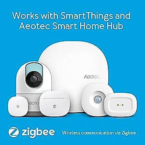 Aeotec SmartThings Motion Sensor, Zigbee, Magnetic Mounting, Works with Smart Home Hub and Compatible Zigbee Hubs