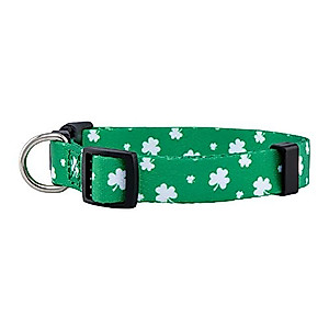 Native Pup St. Patrick's Day Dog Collars (Large, Lucky Shamrock)