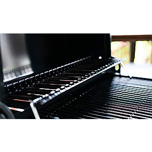 Megamaster 3-Burner Propane Gas Grill with 2 Foldable Side Tables, 30000 BTUs, Perfect for Camping, Outdoor Cooking, Patio and Garden Barbecue Grill, Silver and Black, 720-0988EA
