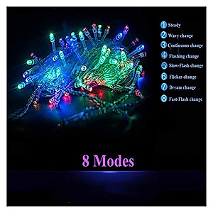 ZBM--ZBM Solar Lights Outdoor, 100LED~500LED Solar Garden Lights, 12M~52M Copper Wire Solar String Lights, Waterproof for Halloween, Christmas, Tree, Garden, Home, Wedding, Party Luces de hadas