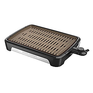 George Foreman Smokeless Indoor Grill, Party Size, Black, GFS0172SB