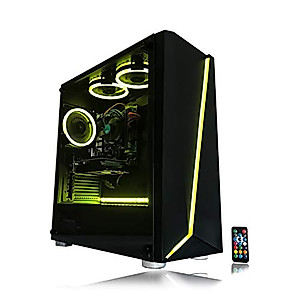 Alarco Gaming PC Desktop Computer Intel i5 3.10GHz,8GB Ram,1TB Hard Drive,Windows 10 pro,WiFi Ready,Video Card Nvidia GTX 650 1GB, 3 RGB Fans with Remote
