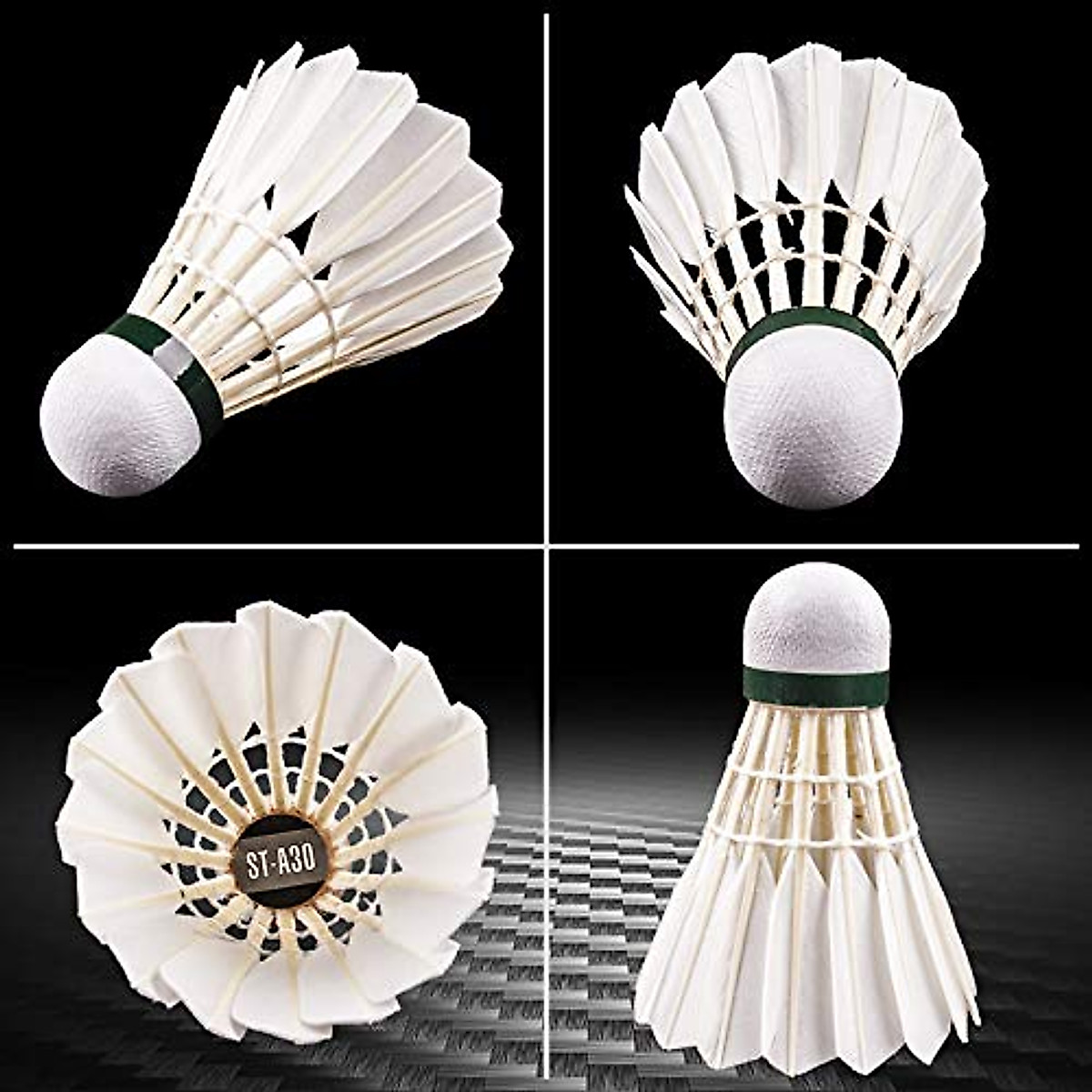Senston A30 Badminton Shuttlecocks 12 Pack Sports Birdies Shuttlecock for Outdoor Indoor Sports Activities Badminton Birdies with High Stability and Durability Badminton Ball