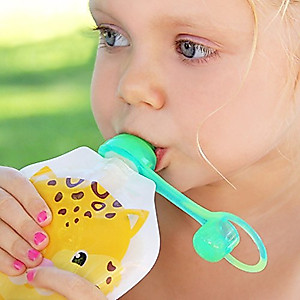 ChooMee SoftSip Food Pouch Tops | 4 CT | Swirl Colors