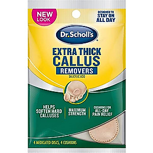 Dr. Scholl's Extra Thick Callus Removers 4 Cushions ea.(Packs of 2)