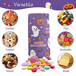 GURVOCY Halloween Paper Treat Bags - 24PCS Halloween Goodie Bags with Stickers for Kids, Halloween Candy Bags, Halloween Party Favor Bags Decorations