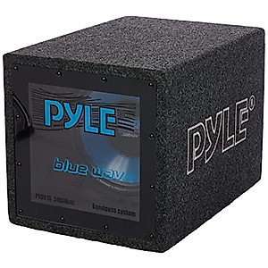 Pyle Bandpass Enclosure Car Subwoofer Speaker - 500 Watt High Power Car Audio Sound Component Speaker System w/ 10-inch Subwoofer, 2" Aluminum Voice Coil, 4 Ohm, Ported Enclosure System - Pyle PLQB10