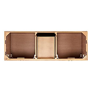 Signature Hardware 953664-60-RUMB-0 Quen 60" Free Standing Double Basin Vanity Set with Cabinet, Vanity Top, and Undermount Sink - No Faucet Holes