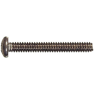 Hillman 43068 4-40 x 1-1/4-Inch Stainless Pan Phillips Machine Screw, 50-Pack,Stainless Steel