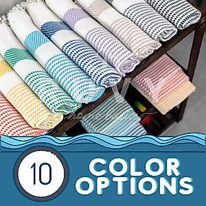 Ruvy Home Basics Turkish Hand Towels for Bathroom Set of 2 | 18"x40", Cotton | Bathroom Hand Towels & Decorative Hand Towels for Bathroom, Kitchen Towels, Dishcloth, Tea, Yoga, Face, Gym - Beige