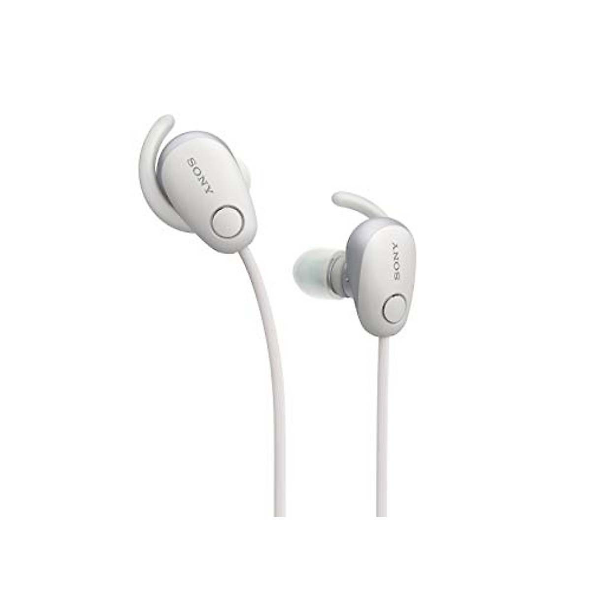 Sony SP600N Wireless Noise Canceling Sports In-Ear Headphones, White (WI-SP600N/W)