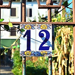 12 Inch Large Number Stencils Set Reusable Plastic Large Size Number Stencils for Cake Stencil Address Number Painting Stencils