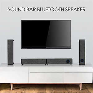 IRDFWH Speakers TV Sound Bars Detachable Soundbar Home Theater Dual Connection Methods for TV PC Smartphone