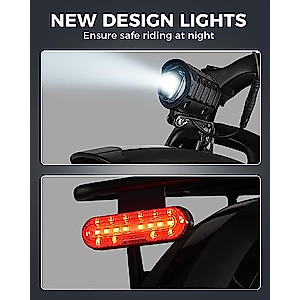 Mukkpet Suburban 750W Electric Bike for Adults, 25MPH Ebike, 26'' Fat Tire Electric Mountain Bikes 48V 15AH BMS Removable Battery Electric Bicycles