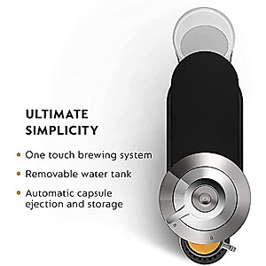Nespresso Vertuo Next Coffee and Espresso Machine by Breville,1.1 liters, Dark Chrome