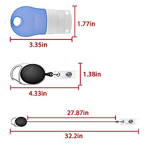 Linkidea Portable Silicone Travel Bottles Set, Empty Hand Soap Bottles Refillable Container for Toiletries, Shampoo, Liquid, Cosmetic Bottles (1.3 oz, Pack of 3)