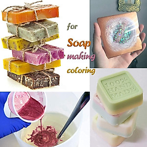 Mica Powder, 30 Color Resin Pigment, Natural Cosmetic Grade Shimmer Mica Powder for Epoxy Resin/Bath Bombs/Candle/Soap/Lip Gloss/Slime. Candle Dye,Soap Making Dye,Resin dye.