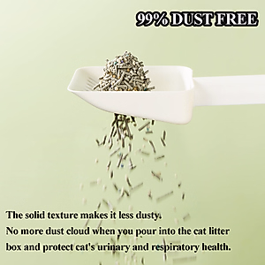 Vealind Clumping Cat Litter, Mixed Cat Litter 5 in 1 Dust-Free Flushable Odor Free Activiated Carbon Tofu Cat Litter (4 PACK-32 Pounds)