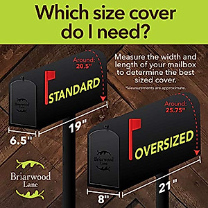 Briarwood Lane Easter Cross Religious Magnetic Mailbox Cover Holiday Lilies