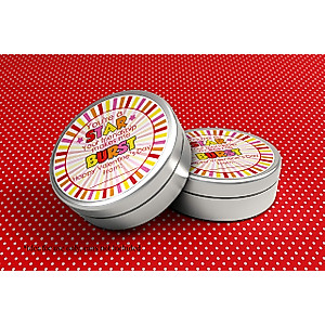 You’re a Star Fruit Chew Themed Valentine Party Favor Sticker Labels for Kids, 40 2" Party Circle Stickers by AmandaCreation, Great for Classroom Valentines, Envelope Seals, Gifts & Treats