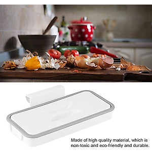 Hanging Trash Bag Holder,Hanging Trash Bag Rack,Garbage Waste Holder with Lid for Kitchen Closet Cupboard Accessory