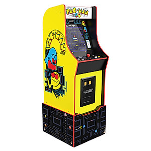 Arcade1UpBandai Namco Entertainment Legacy Edition Arcade Machine, 4-Foot —12-in-1 Pac-Man Arcade Game Machine for Home, 17” Color LCD Screen —Includes Custom Arcade Game Riserand Light-Up Marquee