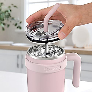 Zenbo 50 oz Mug Tumbler With Handle and Straw Lid | Stainless Steel Insulated Tumblers, Keeps Drinks Cold up to 34 Hours, Fit in Car Cup Holder, Dishwasher Safe,BPA Free