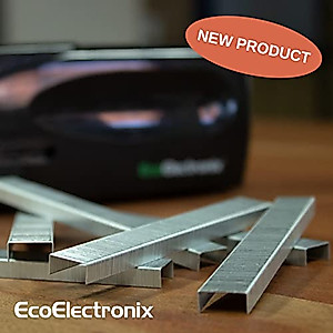 EcoElectronix Standard Staples - Jam-Free Staples Compatible with Most Desktop Staplers - 1/4" Length, 210 Staples Per Strip - at Home or Professional Office Supplies