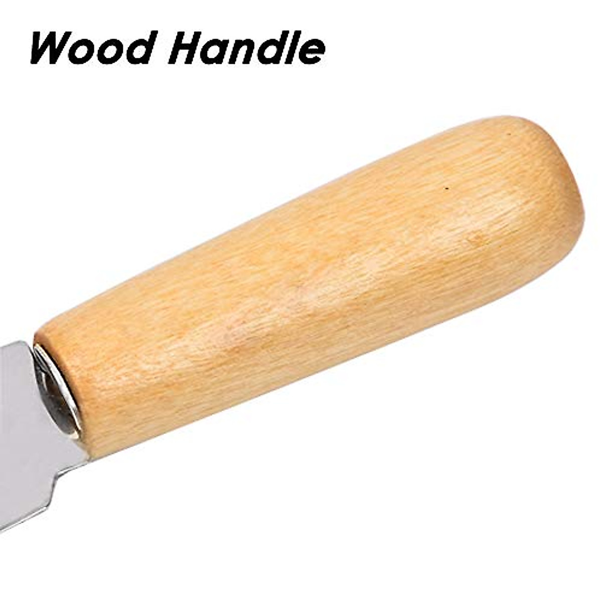 Set of 8, Wood Handle Cheese Knives and Spreaders, DaKuan Cheese Slicer Cheese Cutter Condiment Knives Set