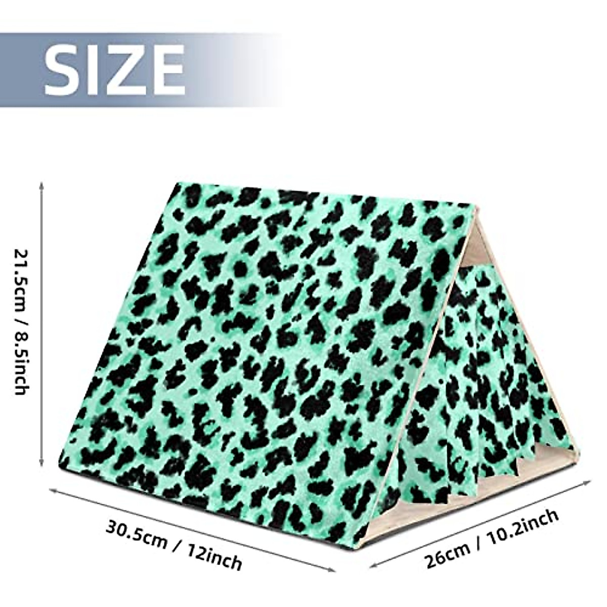 Leopard, Hamster House Habitat Bed for Small Animal Hamster Gerbils Chipmunks Squirrels Hedgehogs Guinea Pigs Habitat Decor