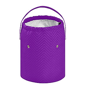 Personalized Yarn Bag Drawstring Knitting Bag, Custom Name Crochet Bag Organizer Yarn Storage Organizer for Crochet Accessories, Supplies, Needles, Pansy