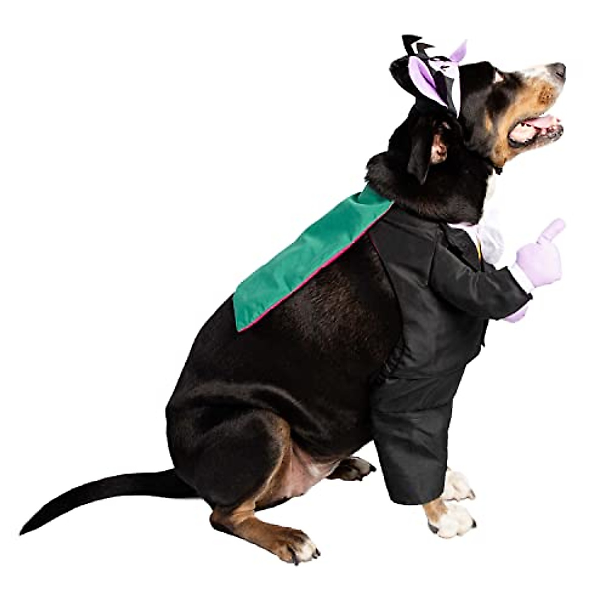 Pet Krewe The Count Vampire Dog Costume & Cat Costume Medium Size | Sesame Street Dracula Monster Pet Costumes for Dogs and Cats | Perfect for Halloween, Birthdays, Parties, Photoshoots