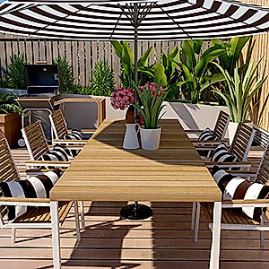 LVTXIII Outdoor/Indoor Lumbar Pillow Case Covers ONLY, 12” x 20” Patio Garden Decorative Lumbar Pillow Covers Pack of 2 for Outdoor Home Patio Furniture Use - Cabana Black