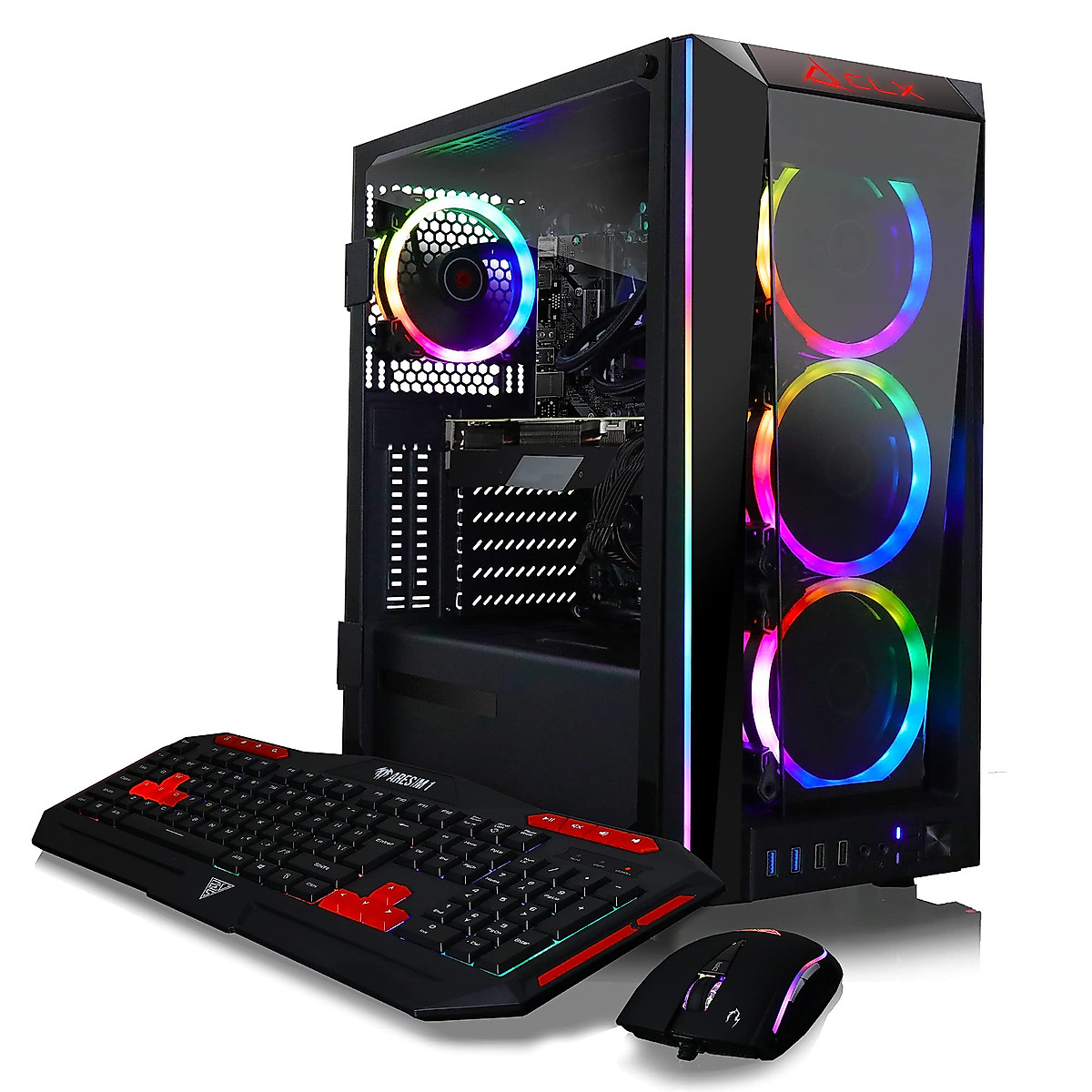 CLX SET VR-Ready Gaming Desktop -Liquid Cooled Intel Core i9 10900KF 3.7Ghz 10-Core Processor, 16GB DDR4 Memory, GeForce RTX 3080 10GB GDDR6X Graphics, 480GB SSD, 2TB HDD, WiFi, Windows 11 Home 64-bit
