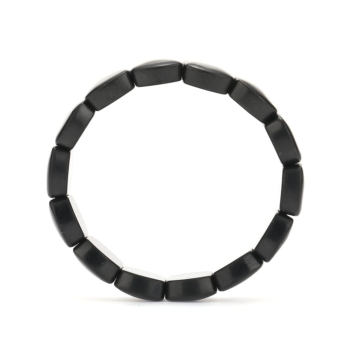 SZFMSWE shungite stones raw shungite bracelet (Inner diameter length 2.3Inches)