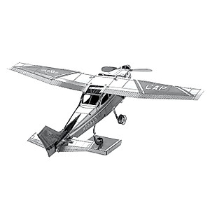 Fascinations Metal Earth Cessna 172 Airplane 3D Metal Model Kit