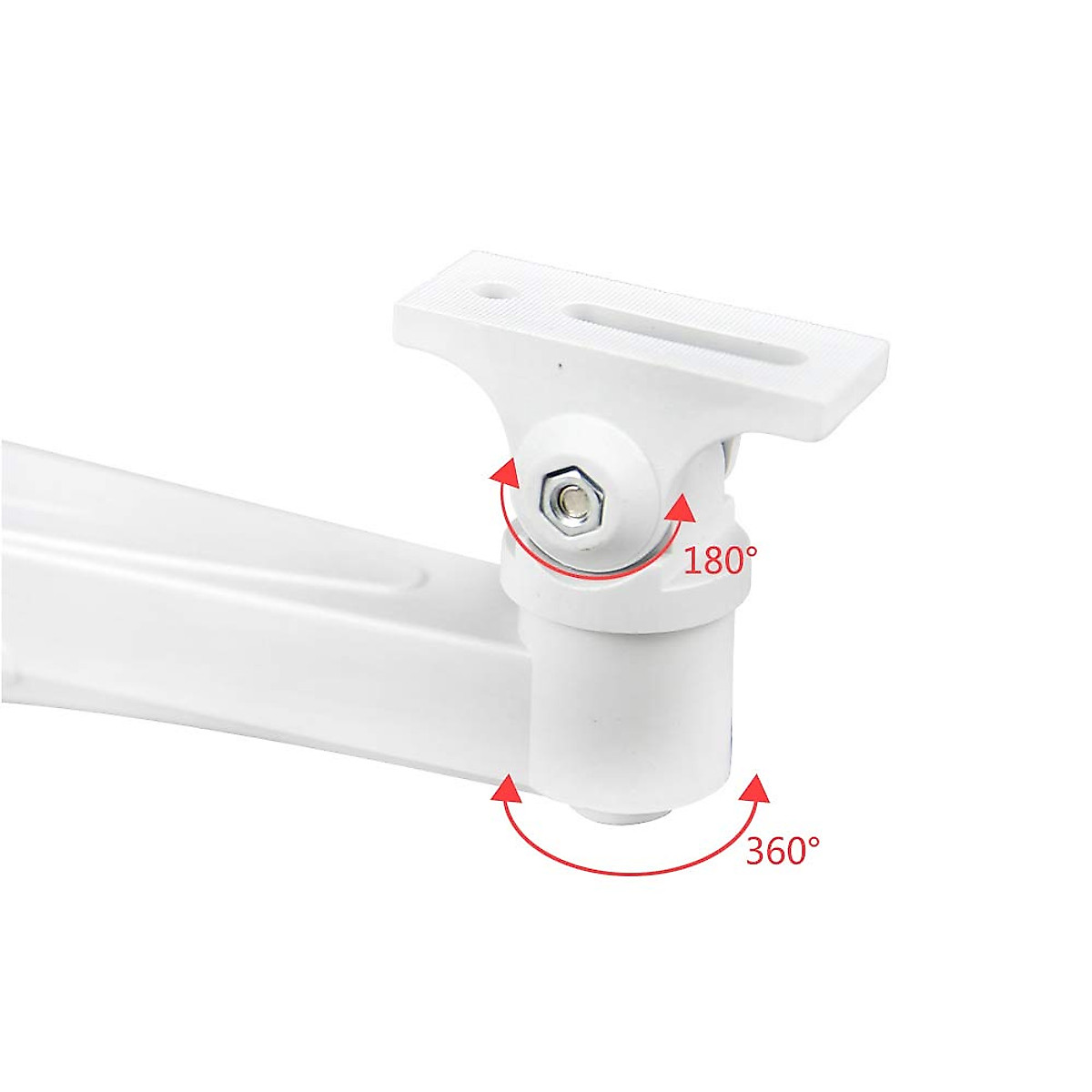 compcctv Waterproof Universal CCTV Security Camera Mounting IP Camera Bracket,ABS Indoor Outdoor Wall Ceiling Mount Holder Stand Monitor Rotary Bracket 2 Pack