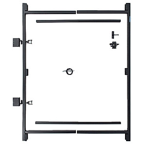 Adjust-A-Gate Steel Frame Anti Sag Adjustable Gate Building Kit with Patented Truss Cable System and Telescoping Bars, 3 Pack