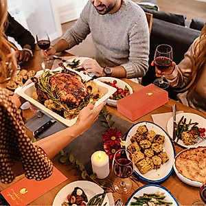 ​Quera 100 Pack Thanksgiving Guest Napkins Turkey Gold Foil Disposable Napkins Autumn Fall Harvest Paper Napkins Thanksgiving Dinner Party Supplies - Gobble​ 7.5 x 4.25 Inch