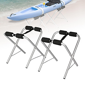 DC DICLASSE Kayak Storage Rack, Aluminum Freestanding Kayak Stand with 165 LBS Capacity, Foldable Portable Kayak Paddle Holder for Indoor and Outdoor