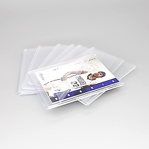 35pt Top Loader for Trading Cards,Baseball Card Protectors Hard Plastic,Sports Cards 50pc Toploader and 50pcs Penny Sleeves(100ct.White)