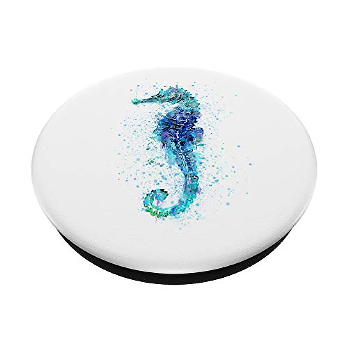 Blue Seahorse Painting PopSockets PopGrip: Swappable Grip for Phones & Tablets