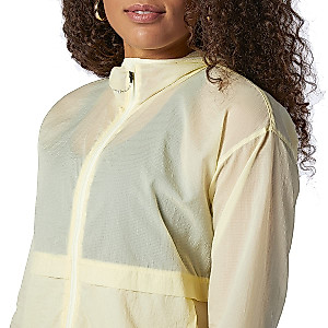 New Balance Women's Impact Run Light Pack Jacket, Clear Yellow , Medium