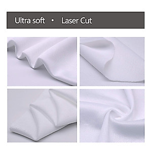 AAWipes Cleanroom Cloth Wipes 9"x9" (Bag of 150 Pcs) Double Knit 100% Polyester Wipers Lint Free Cloths with Ultra-fine Filaments, Laser Sealed Edge, Class 100 Cloths, Ultra-soft Wipes