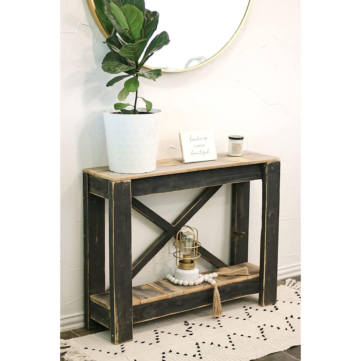 36" Combo X-Back Console (Black Combo)