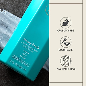 TPH BY TARAJI Honey Fresh Sulfate Free Clarifying Shampoo for Buildup with Aloe, Honey & Willowbark Extract | For Oily Hair | Gentle, Non-Irritating, Anti-Residue | For Women & Men, 12 fl. oz